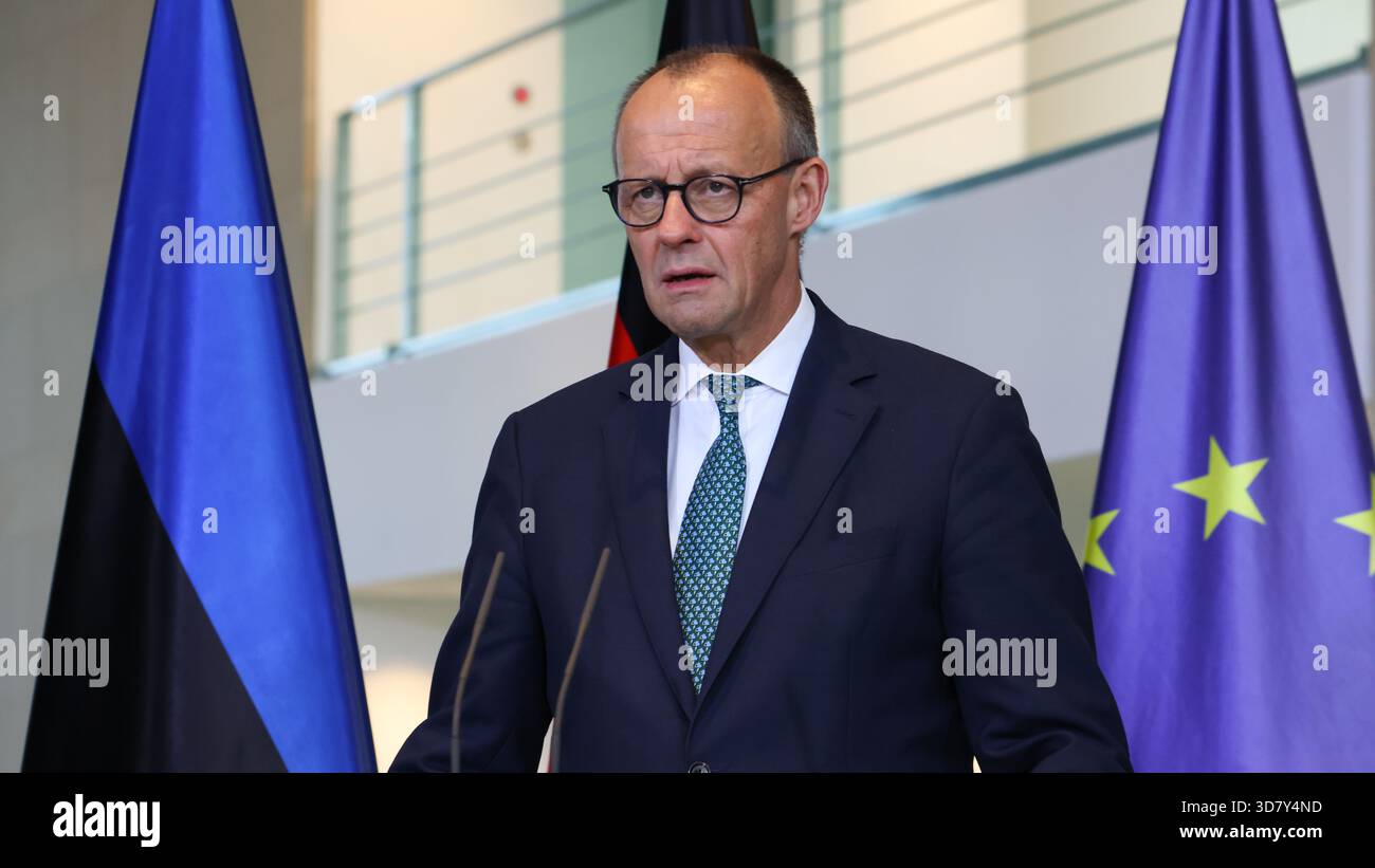 Berlin, Germany, 27th Nov. 2025. Press conference by Federal Chancellor ...