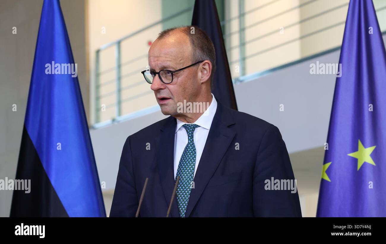 Berlin, Germany, 27th Nov. 2025. Press conference by Federal Chancellor ...