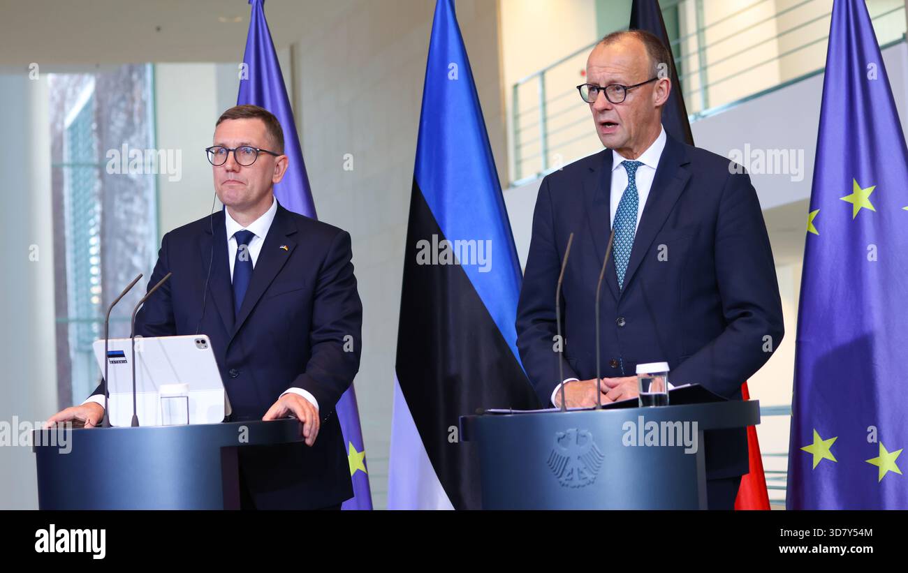 Berlin, Germany, 27th Nov. 2025. Press conference by Federal Chancellor ...