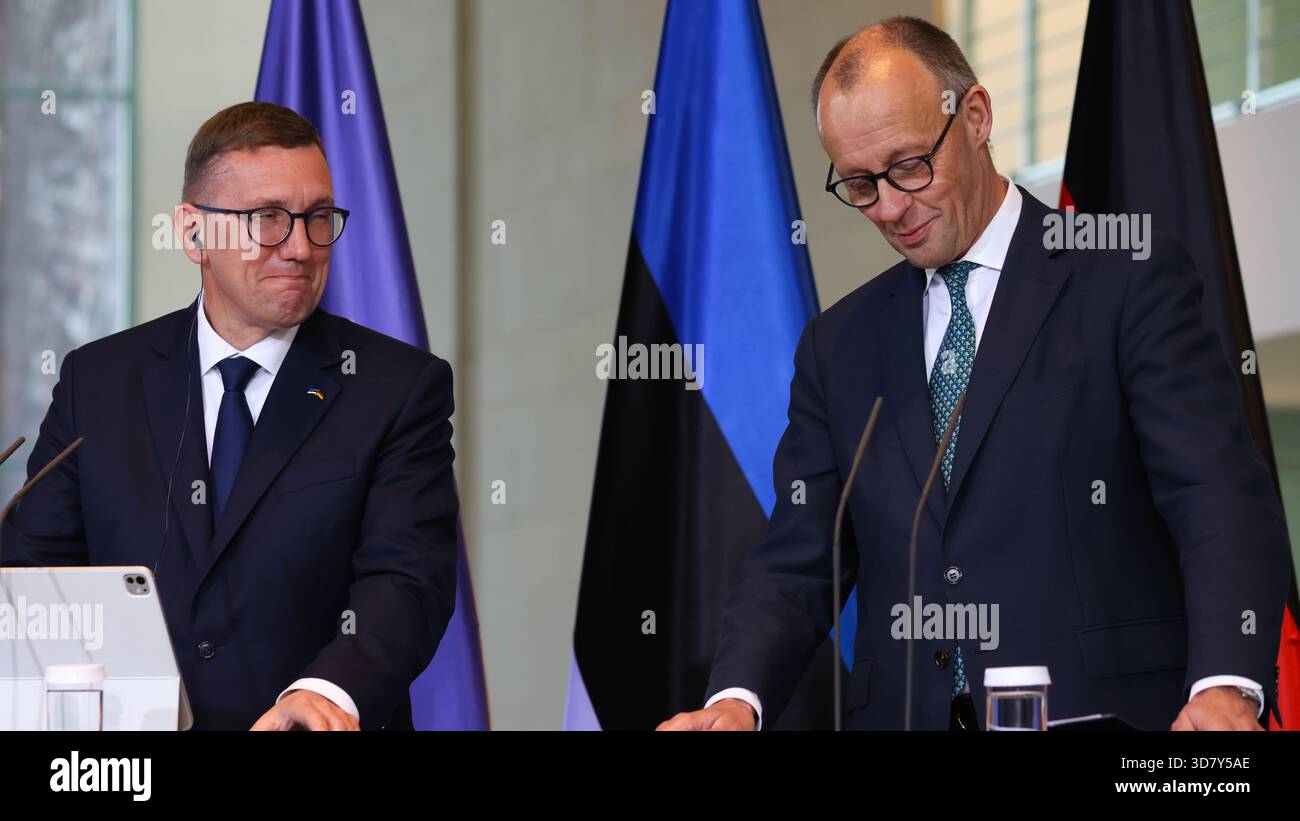 Berlin, Germany, 27th Nov. 2025. Press conference by Federal Chancellor ...