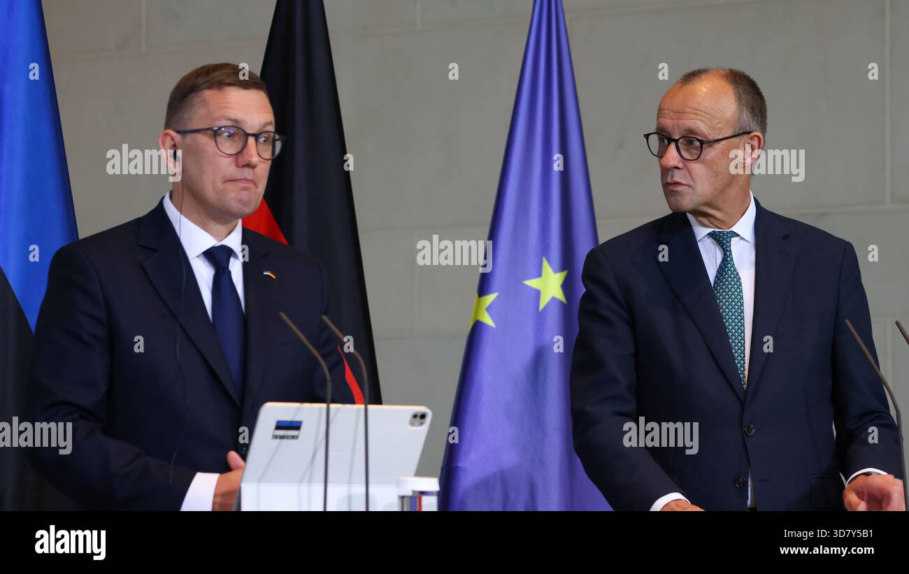 Berlin, Germany, 27th Nov. 2025. Press conference by Federal Chancellor ...