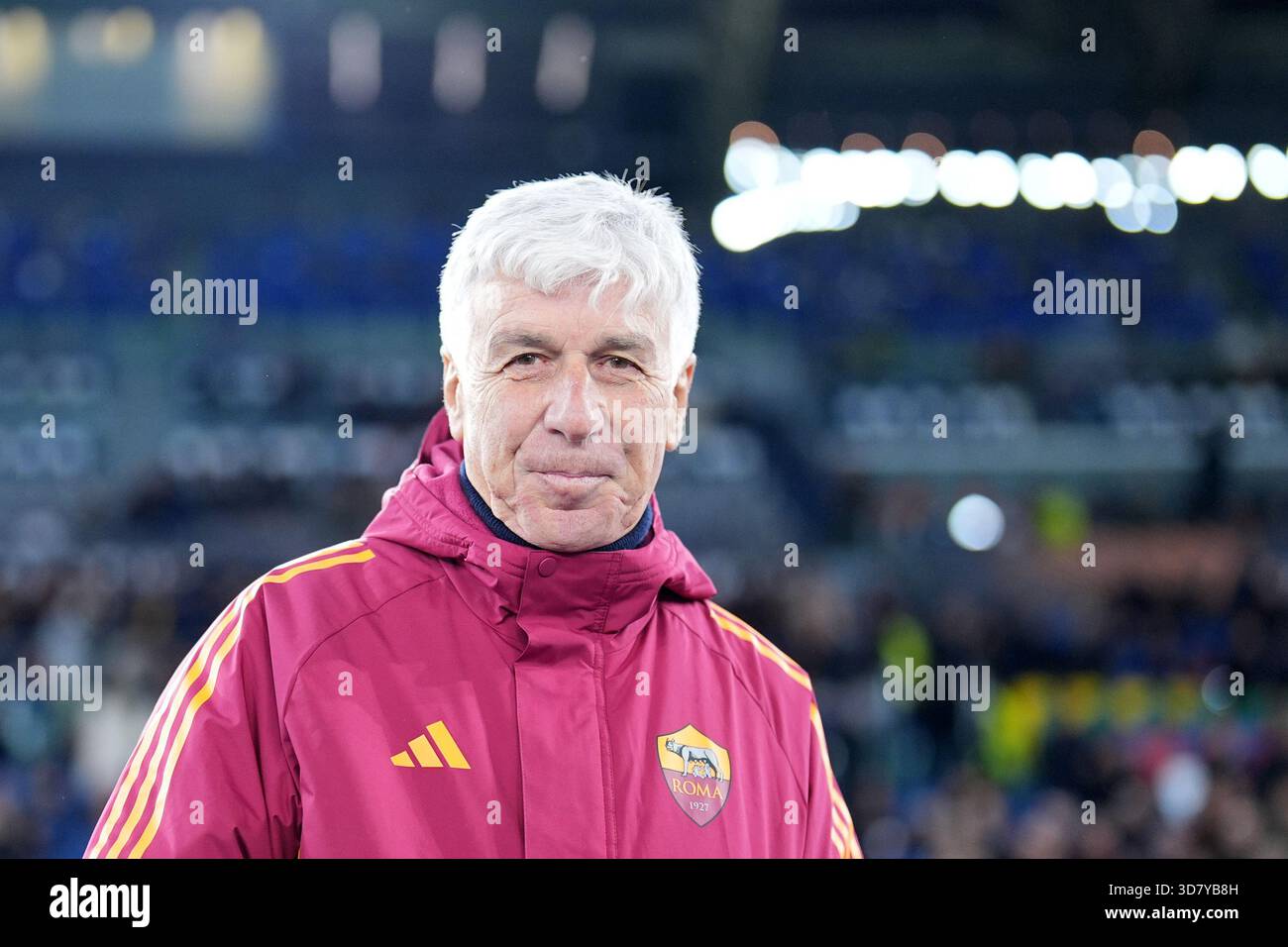 Roma’s head coach Gian Piero Gasperini during the Uefa Europa League ...