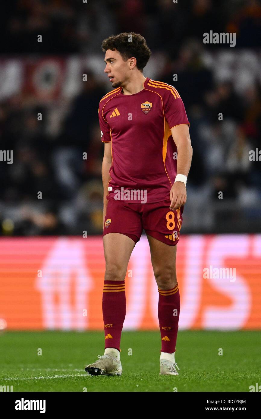Neil El Aynaoui of A.S. Roma celebrates after scoring the goal of 1-0 ...