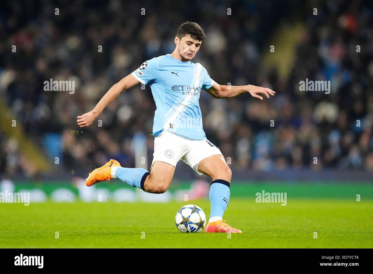Manchester City's Abdukodir Khusanov during the UEFA Champions League ...