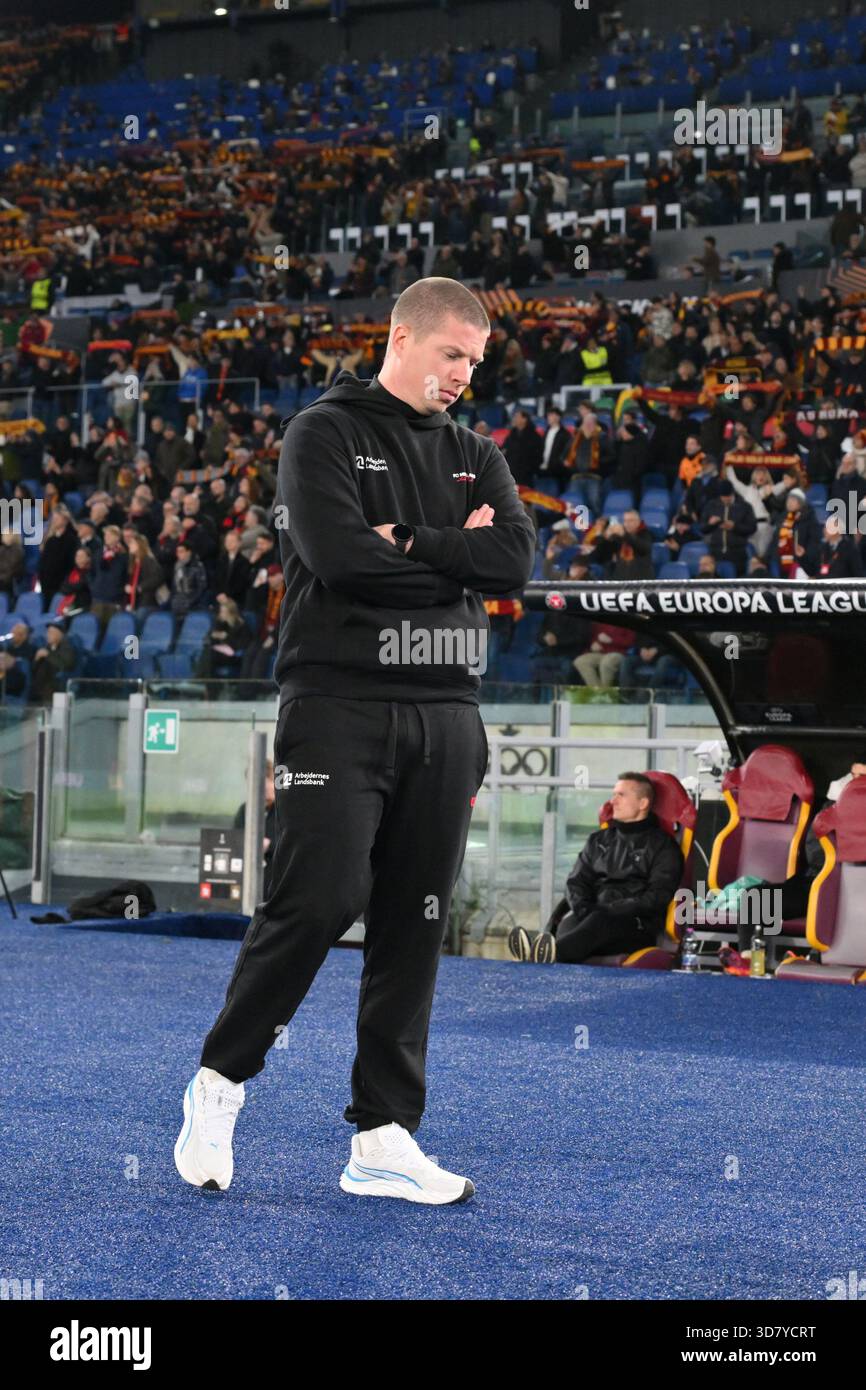 Olimpico Stadium, Rome, Italy - Mike Tullberg head coach of FC ...