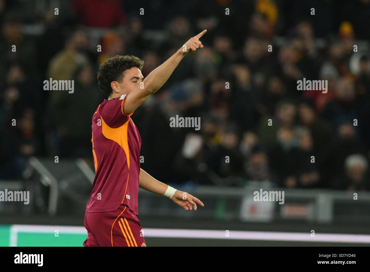Olimpico Stadium, Rome, Italy - Neil El Aynaoui of AS Roma celebrates ...