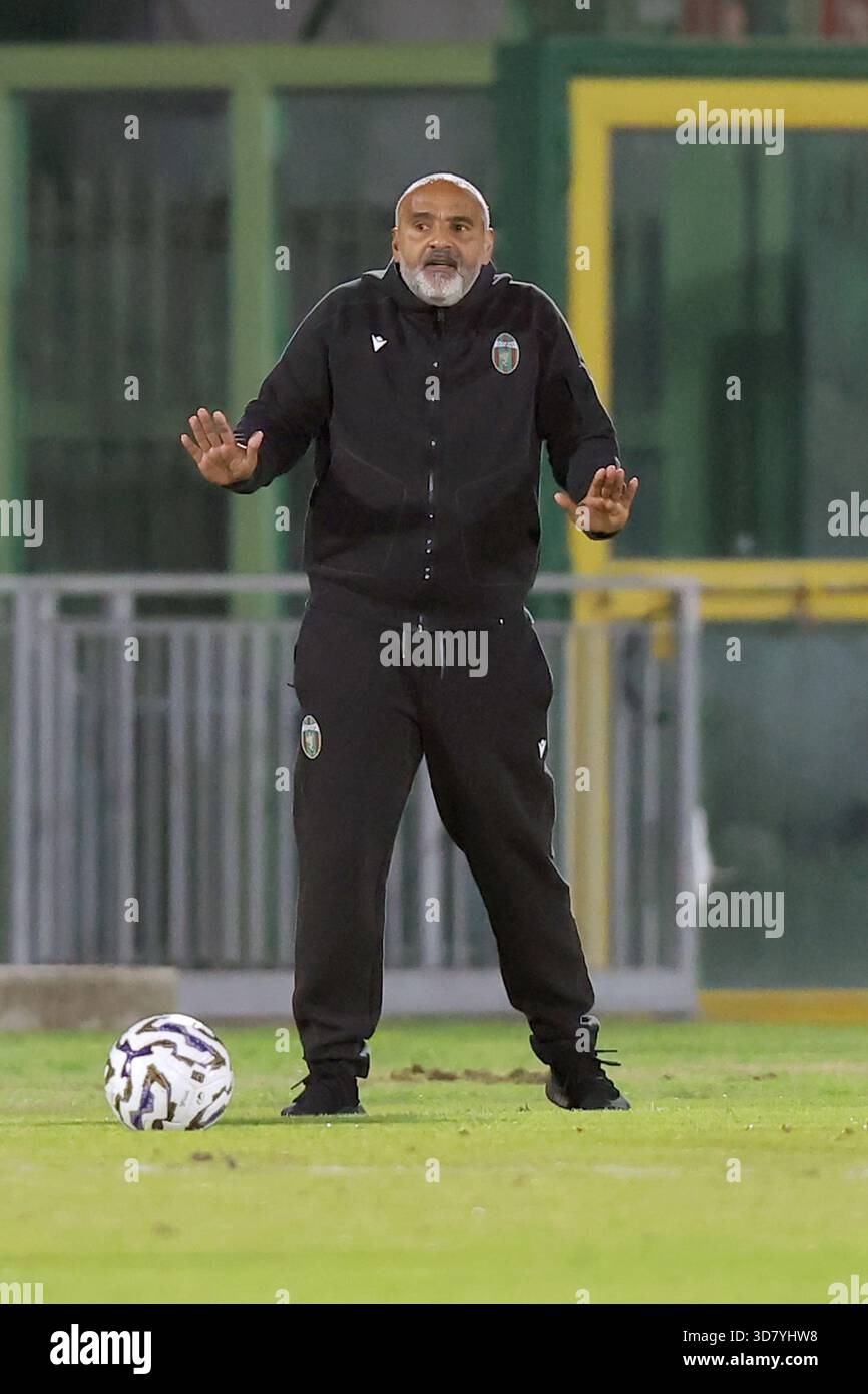the coach Fabio Liverani (Ternana) during Italian Coppa Italia Serie C ...