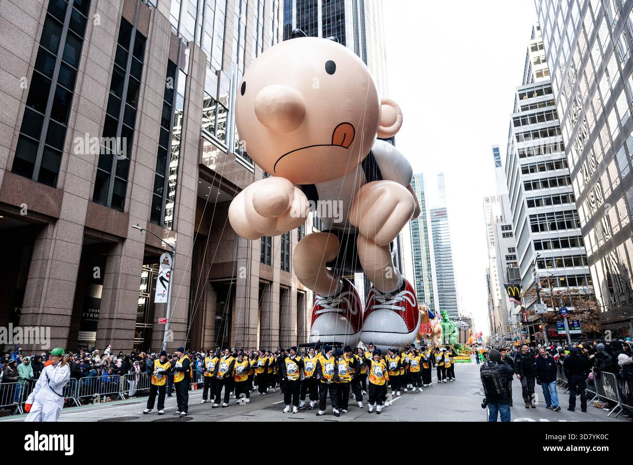 The Greg Heffley / Diary of a Wimpy Kid balloon on Sixth Avenue at the ...