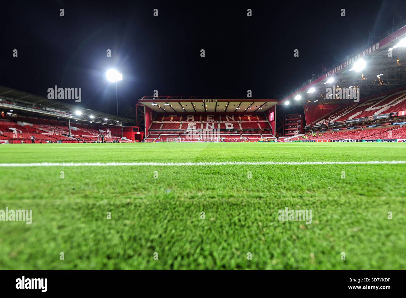 A general view of City Ground ahead of the UEFA Europa League Matchday ...