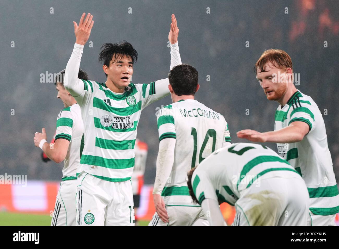 Celtic's Yang Hyun-jun celebrates scoring his side's first goal during ...