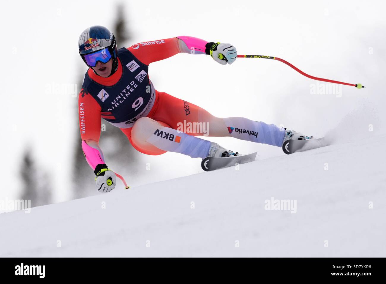 Switzerland's Franjo Von Allmen competes during a World Cup men's super ...