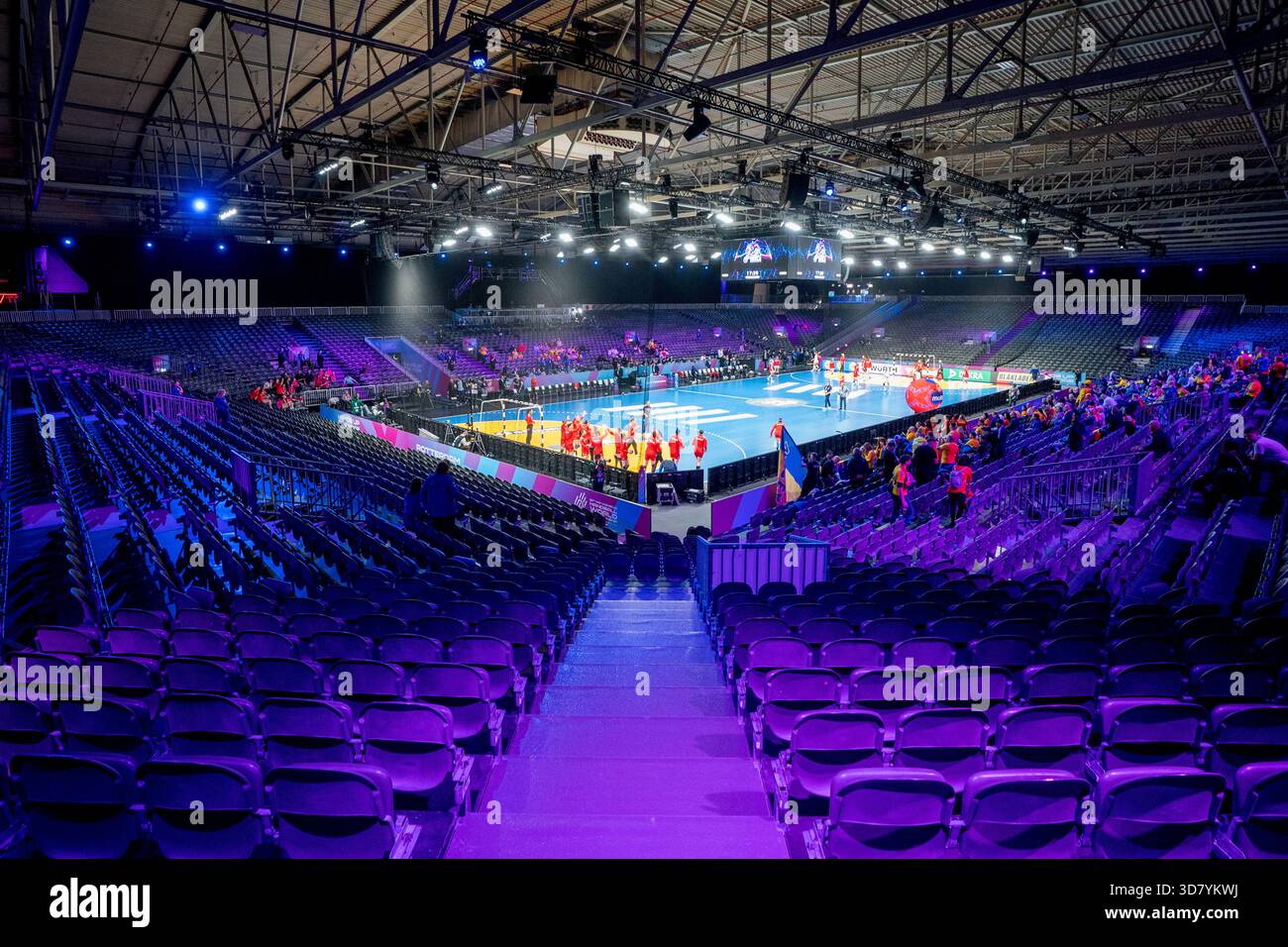 ROTTERDAM, NETHERLANDS - NOVEMBER 27: overview arena during the IHF ...
