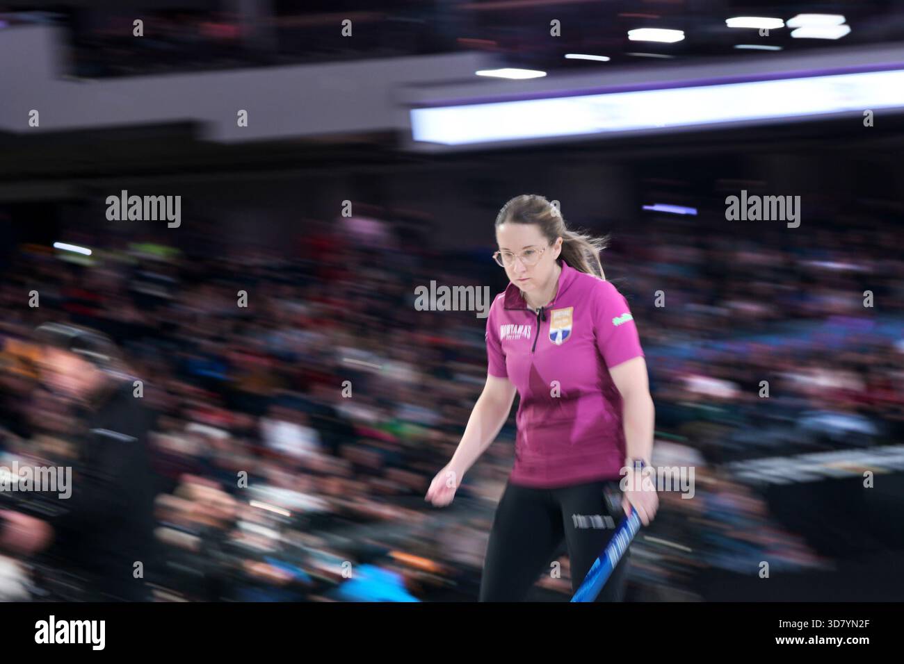 Christina Black during Canadian Olympic curling trials semifinal action ...
