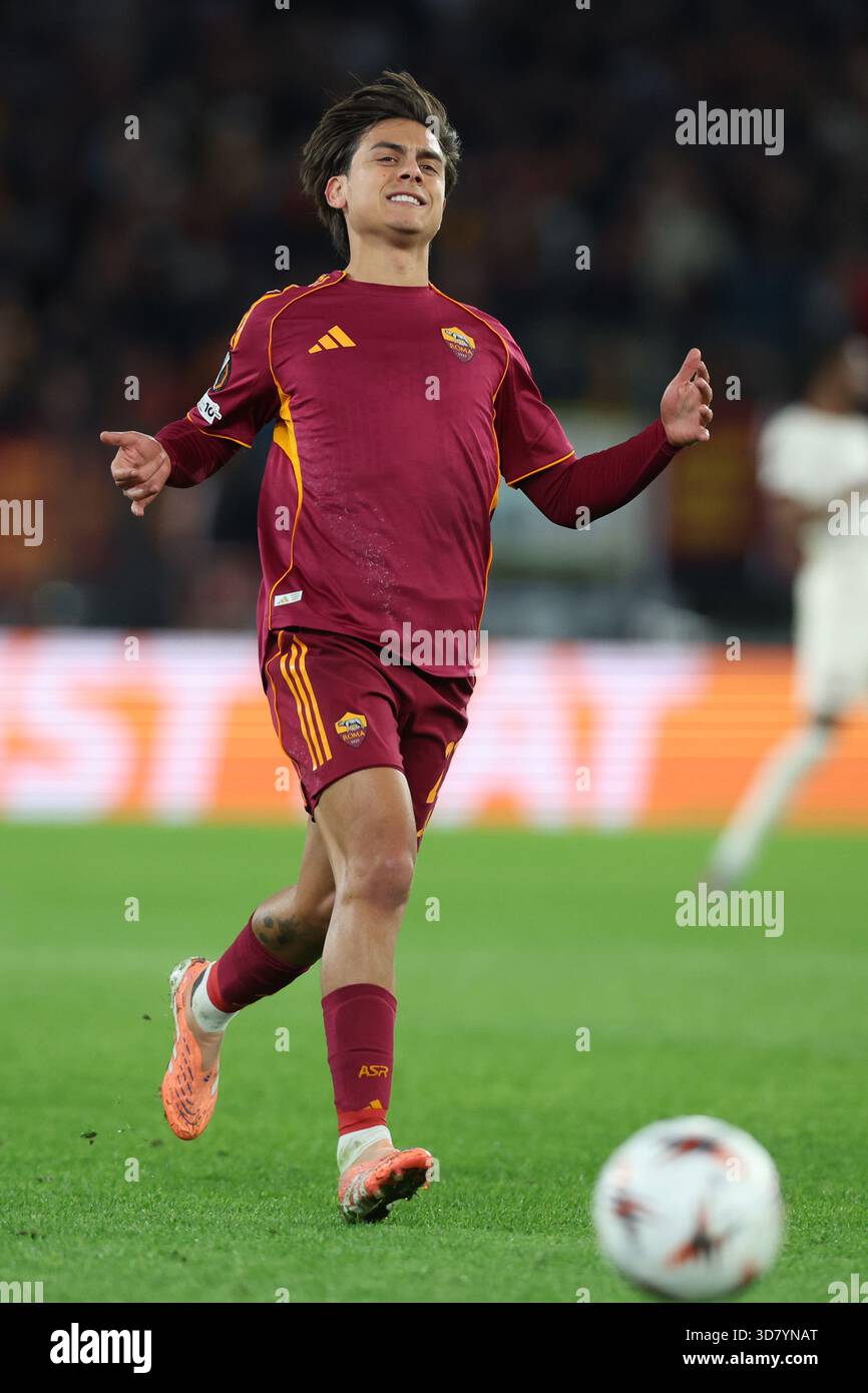 Rome, Italy - November 27, 2025: Paulo Dybala of Roma seen in action ...