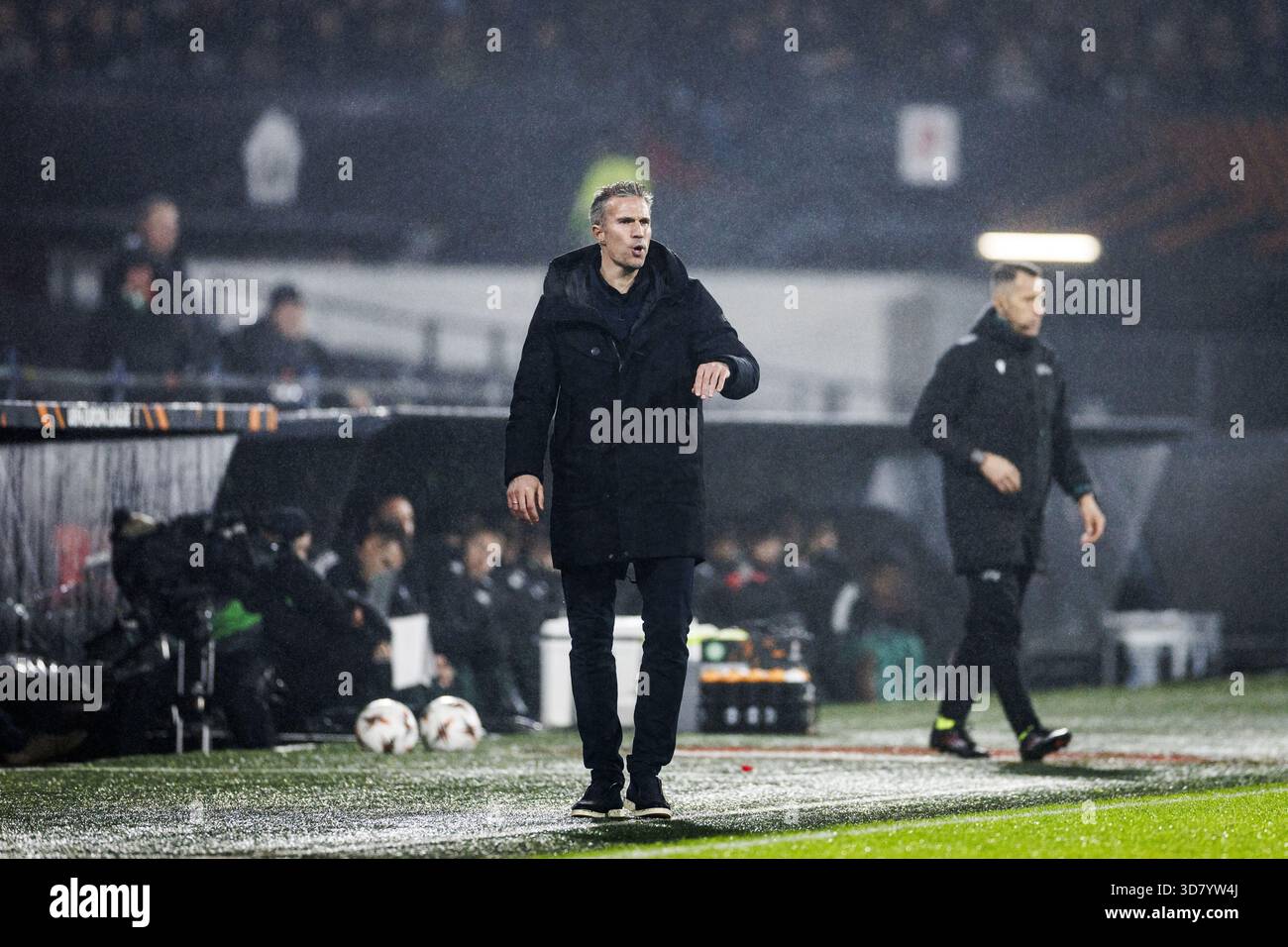 ROTTERDAM - Feyenoord coach Robin van Persie during the Europa League ...
