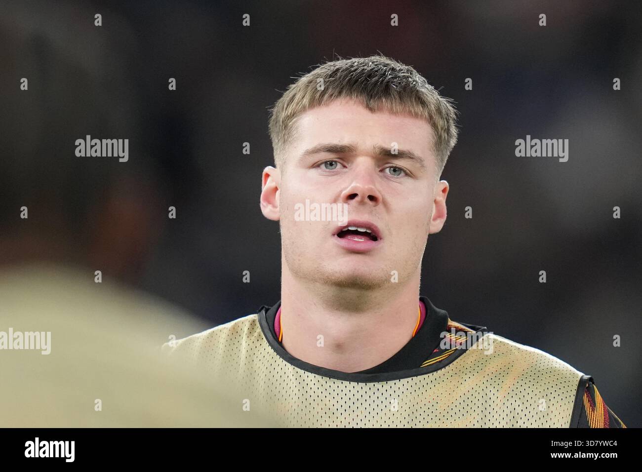 Roma’s Evan Ferguson during the Uefa Europa League soccer match between ...
