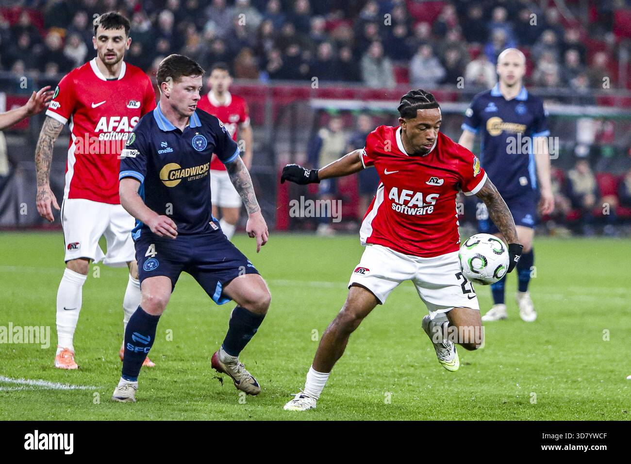 ALKMAAR , 27-11-2025 , AFAS Stadium , season 2025 / 2026 , UEFA Europa ...