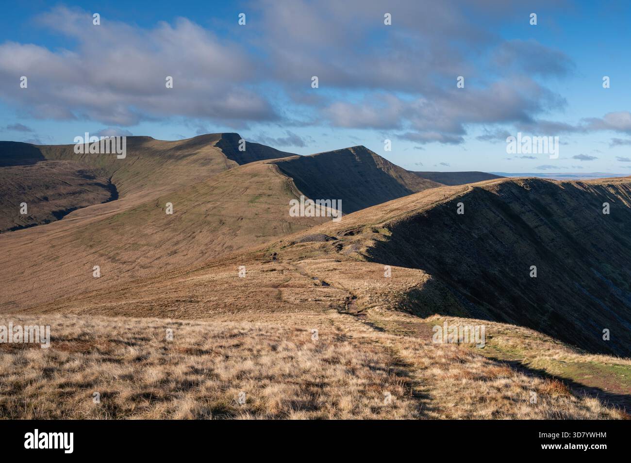 Corn Du, Pen y Fan, Cribyn and Fan y Big on the Cambrian Way, Central ...