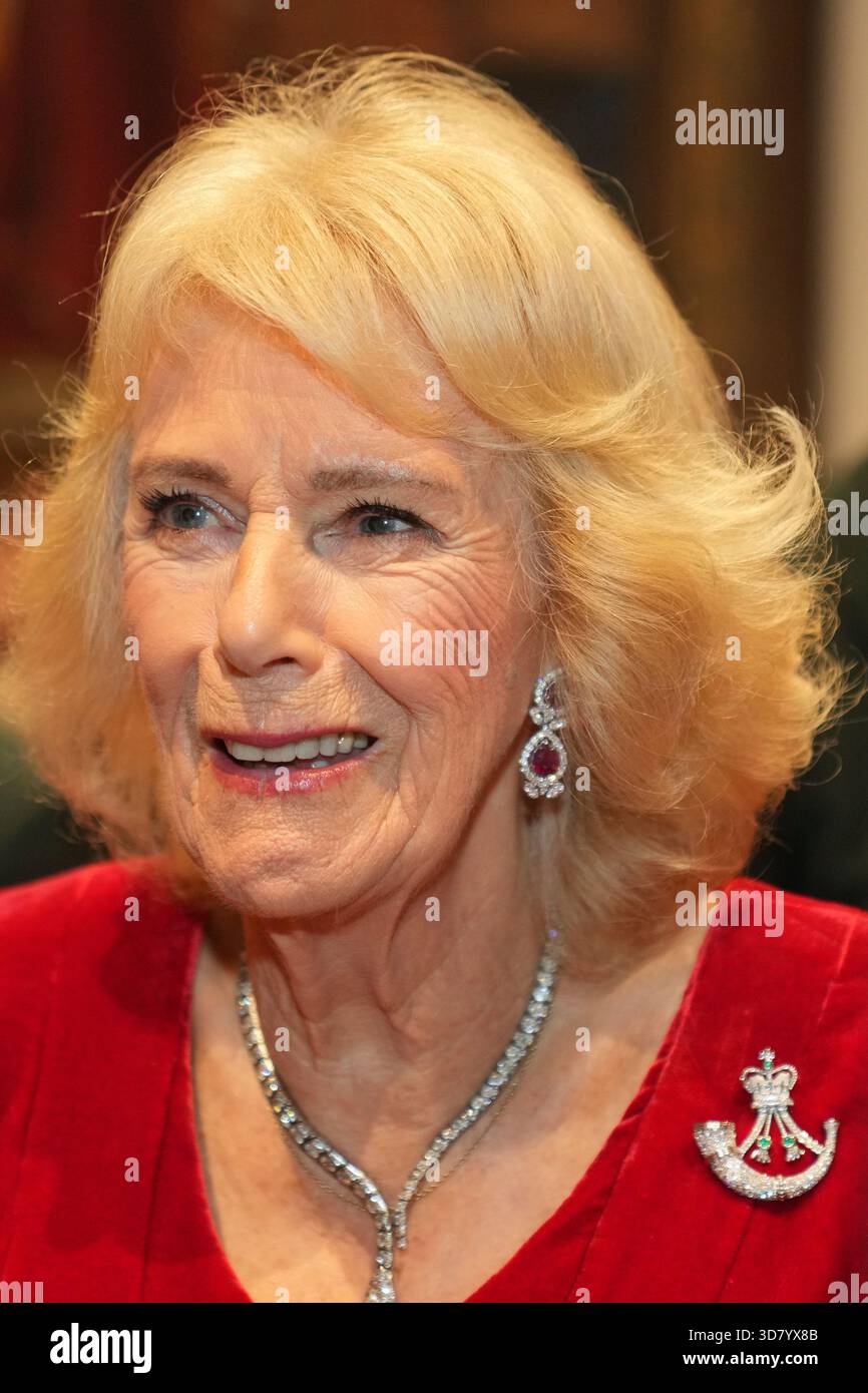 Britain's Queen Camilla, Colonel-in-Chief The Rifles and Royal Colonel ...