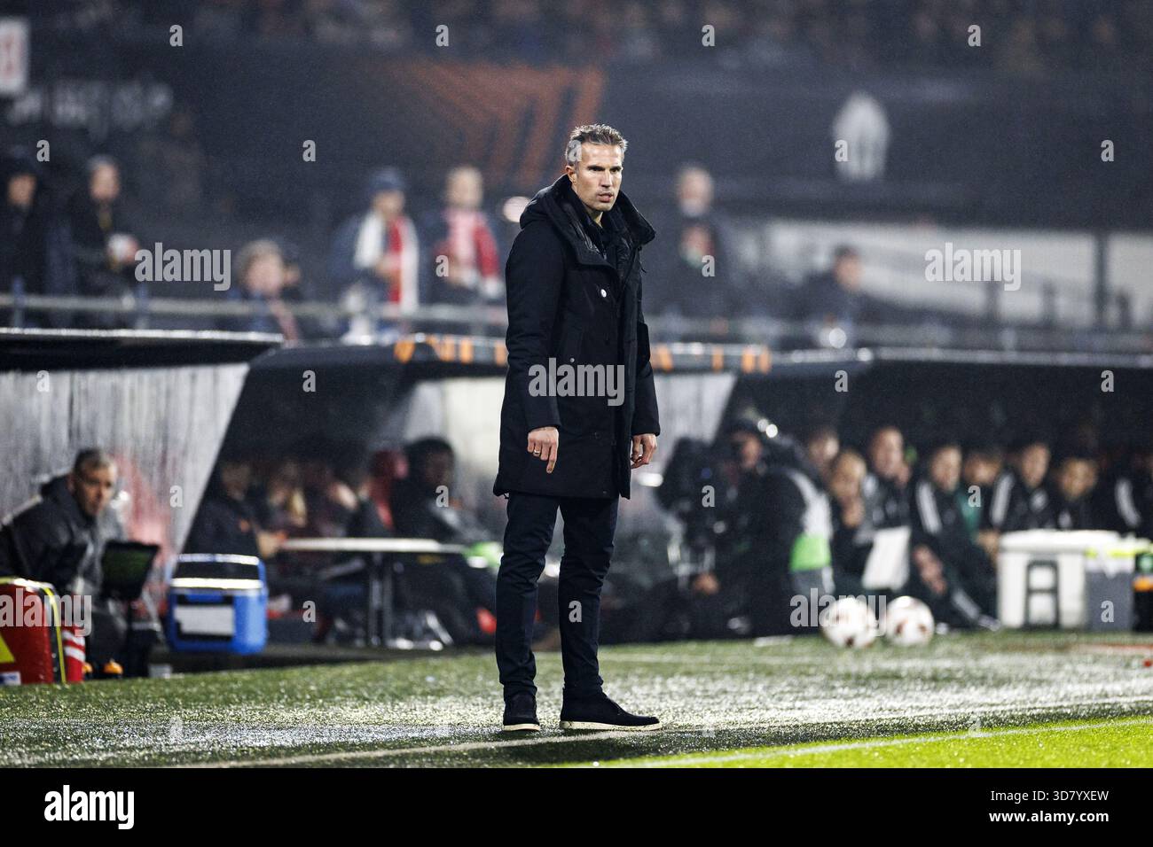 ROTTERDAM - Feyenoord coach Robin van Persie during the Europa League ...