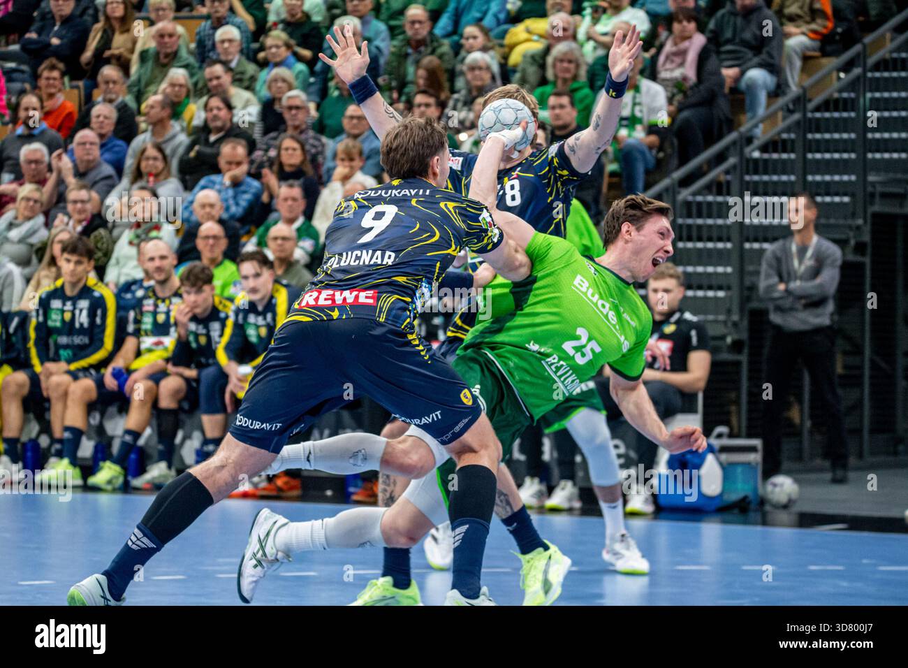 Justin Müller (HSG Wetzlar, 25)), Steven Plucnar Jacobsen (Rhein-Neckar ...