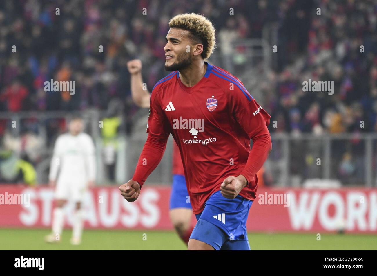 Lamine Diaby-Fadiga (RAK) joy after goal during the match UEFA ...