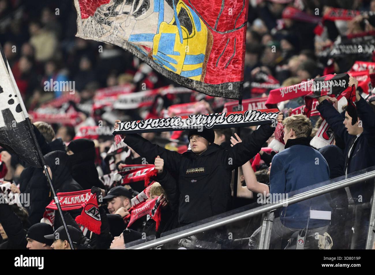 ALKMAAR - AZ fans during the Conference League match between AZ Alkmaar ...