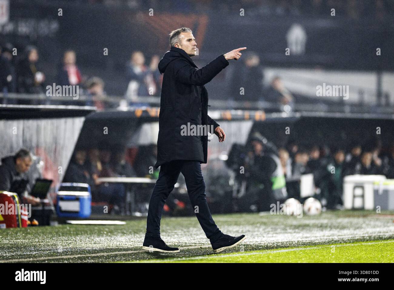 ROTTERDAM - Feyenoord coach Robin van Persie during the Europa League ...