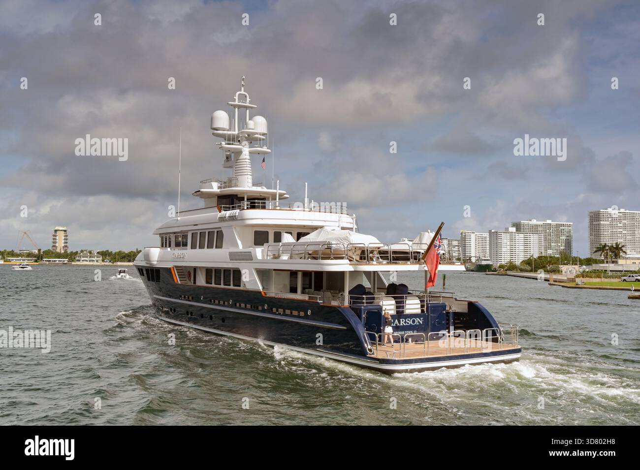 Fort Lauderdale, Florida, USA - 2 December 2023: Super yacht Carson ...