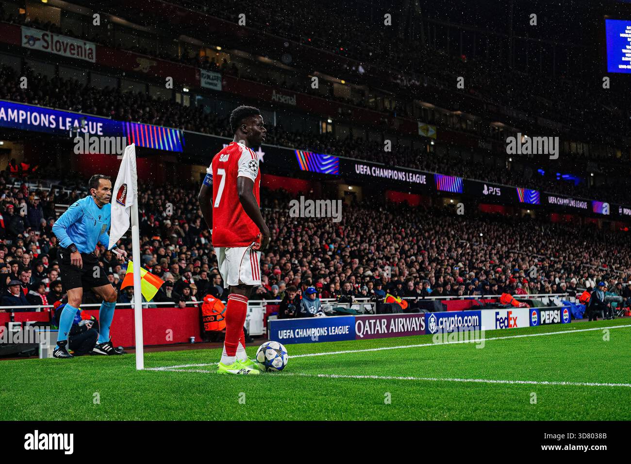 Bukayo Saka (FC Arsenal, #07) ENG, FC Arsenal vs. FC Bayern Muenchen ...