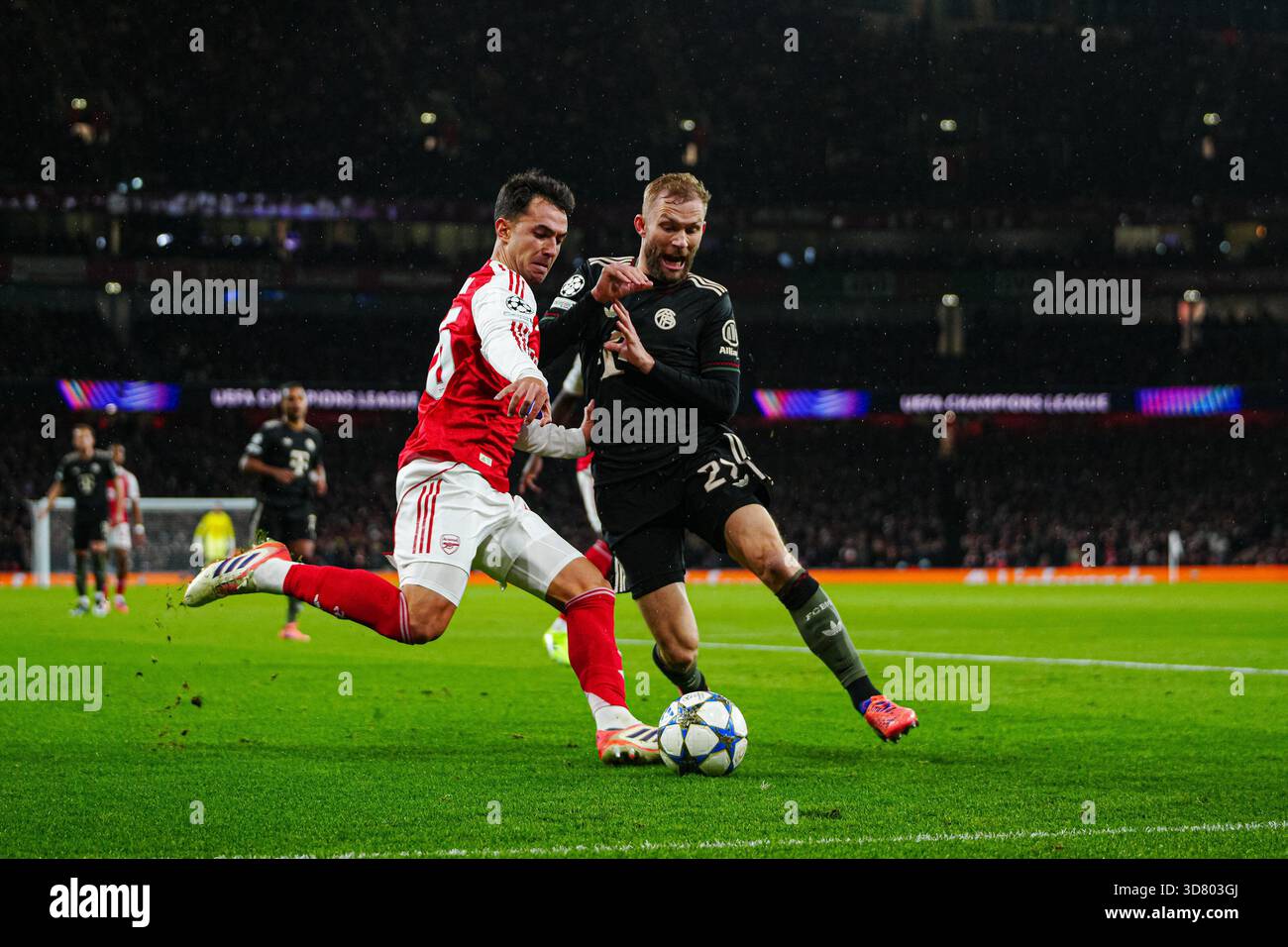 Martin Zubimendi (FC Arsenal, #36), Konrad Laimer (FC Bayern Muenchen ...