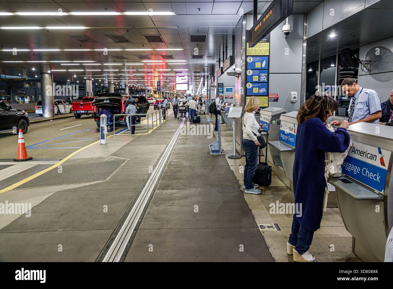 Miami Florida, Miami International Airport MIA, baggage check counters ...