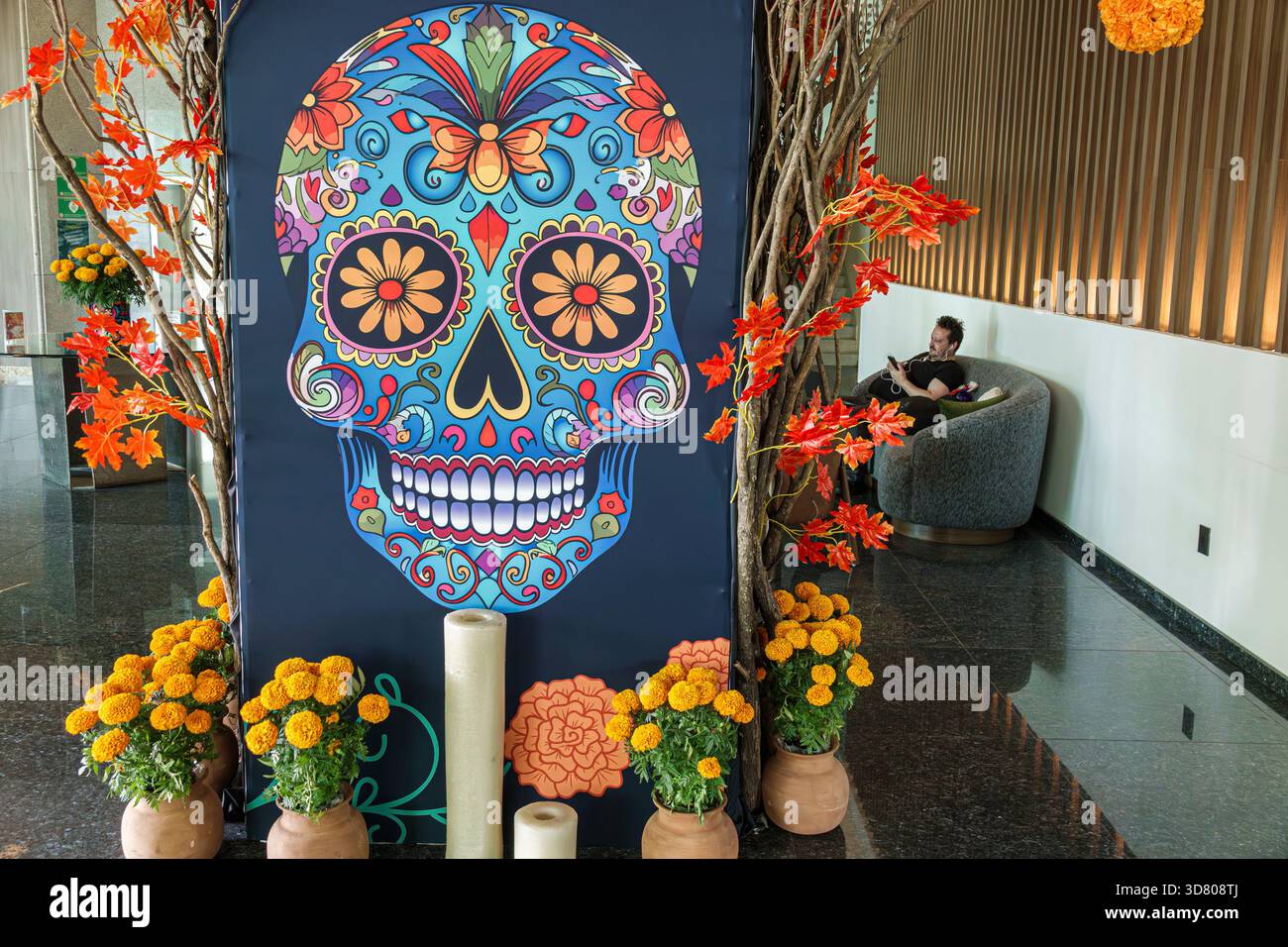 Large decorative calavera skull artwork hi-res stock photography and ...