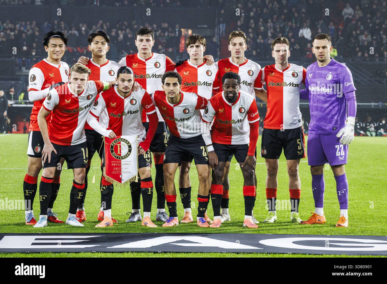 ROTTERDAM - The Feyenoord team during the Europa League match between ...