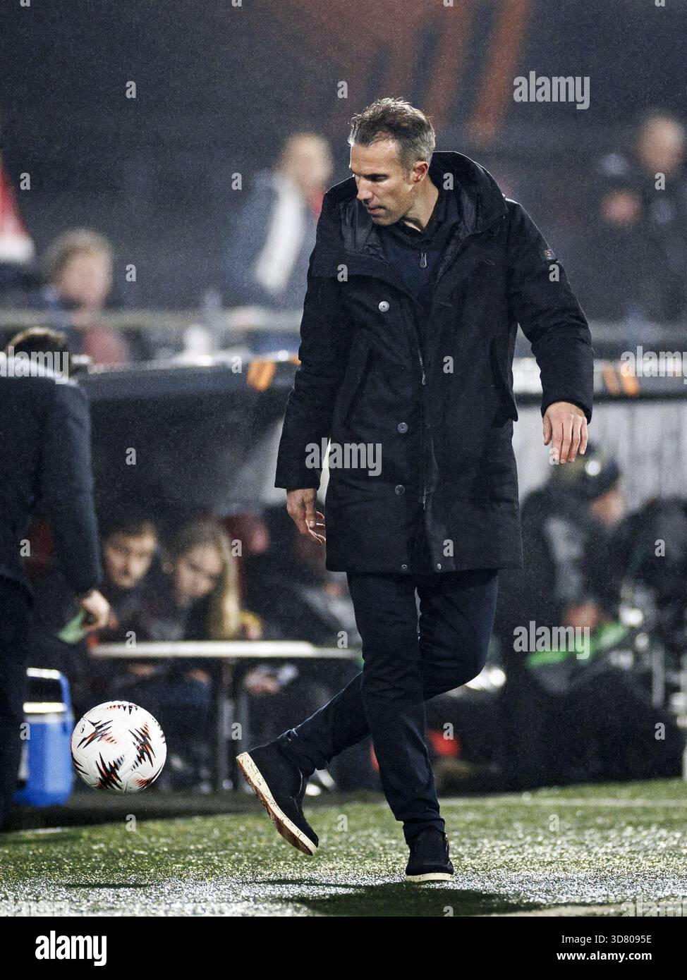 ROTTERDAM - Feyenoord coach Robin van Persie during the Europa League ...