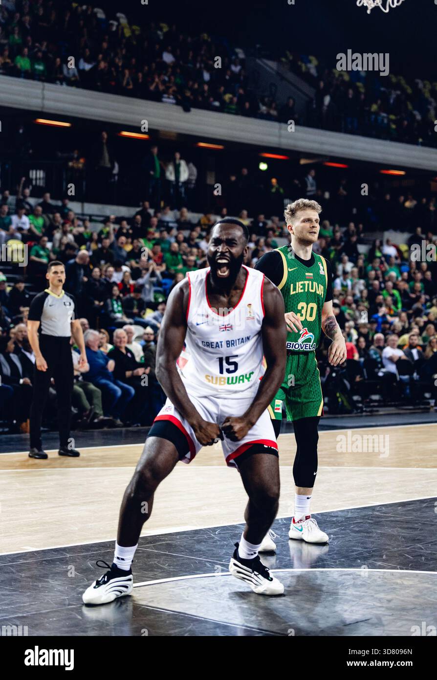 London, UK, 27 November, 2025.GB's Akwasi Yeboah during the World cup ...