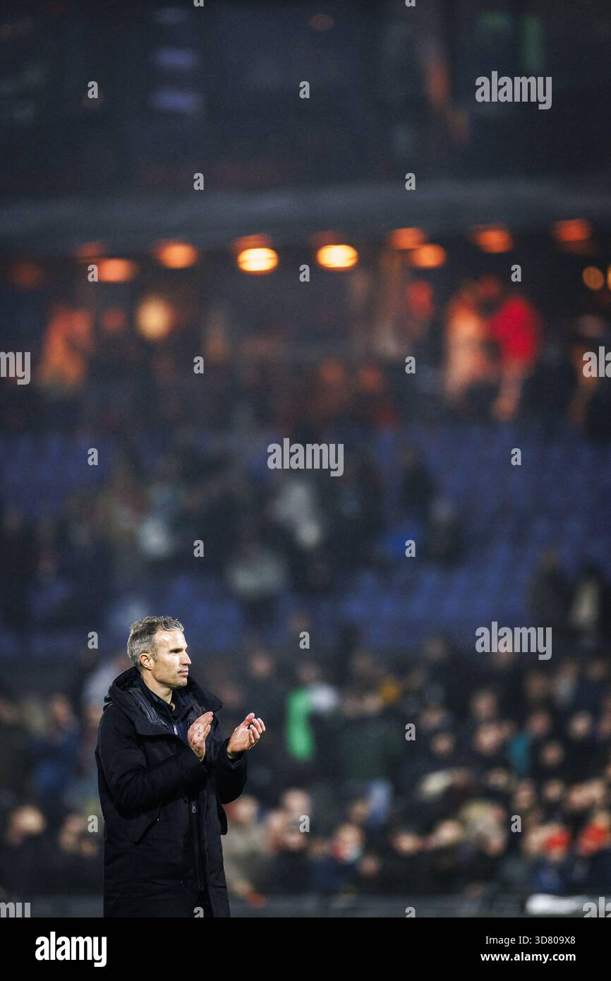 ROTTERDAM - Feyenoord coach Robin van Persie after the Europa League ...