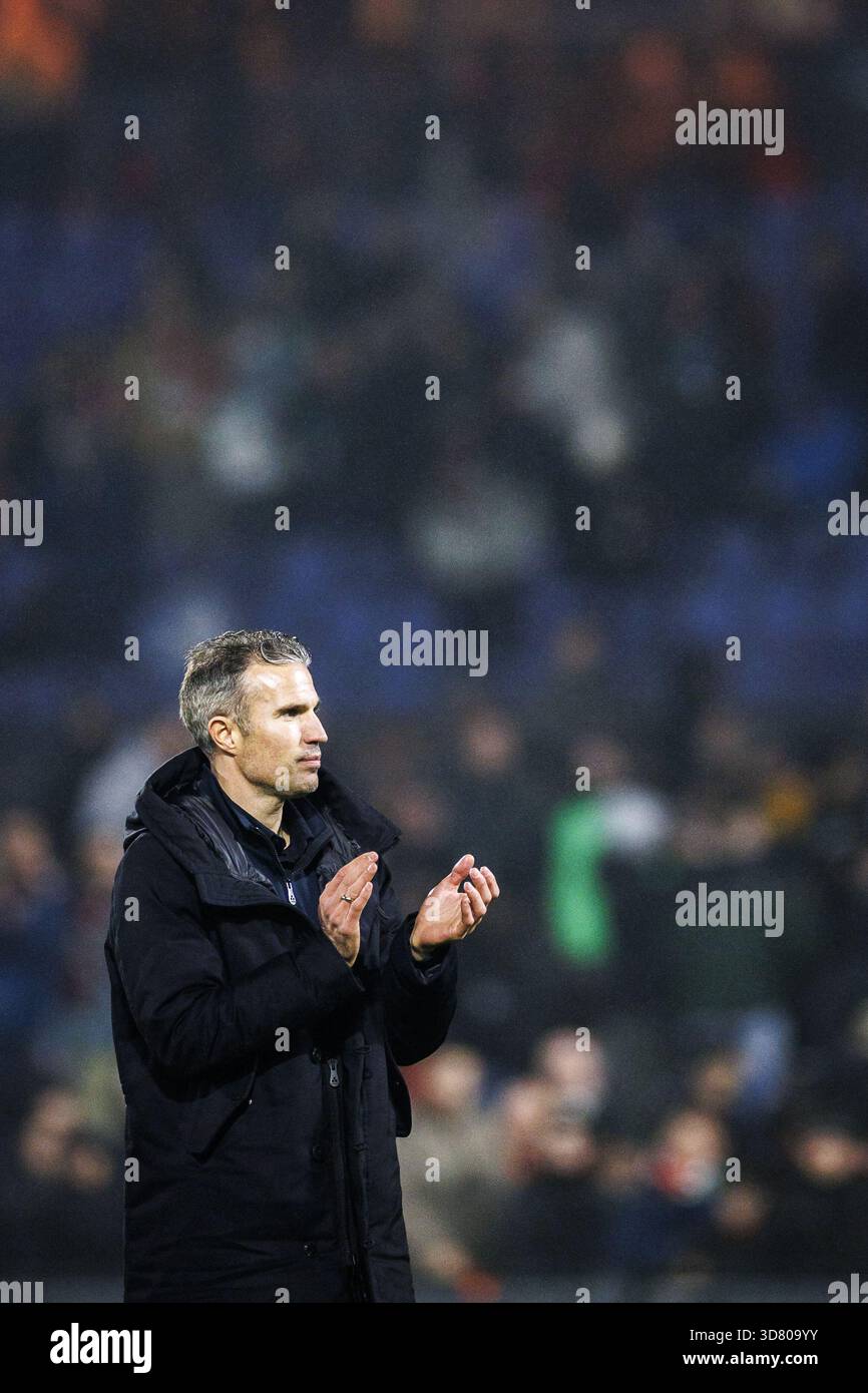 ROTTERDAM - Feyenoord coach Robin van Persie after the Europa League ...