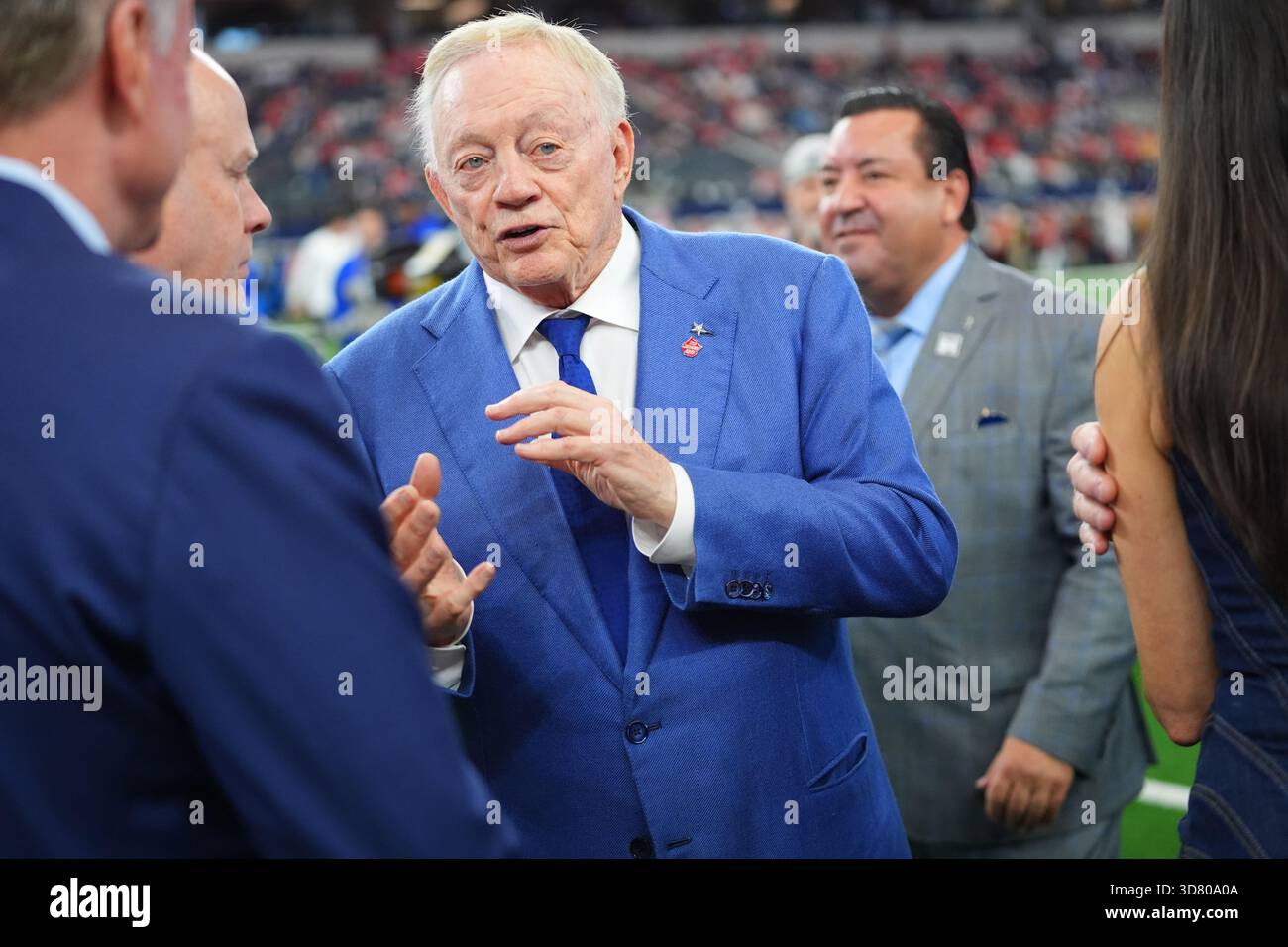 Dallas Cowboys owner Jerry Jones is seen before an NFL football game ...