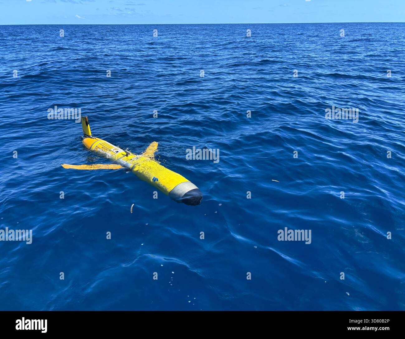 Slocum ocean glider, autonomous oceanographic instrument, at sea on the ...