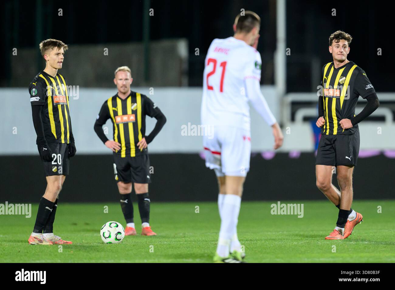 251127 Adrian Svanbäck, Mikkel Rygaard Jensen and Silas Andersen of ...