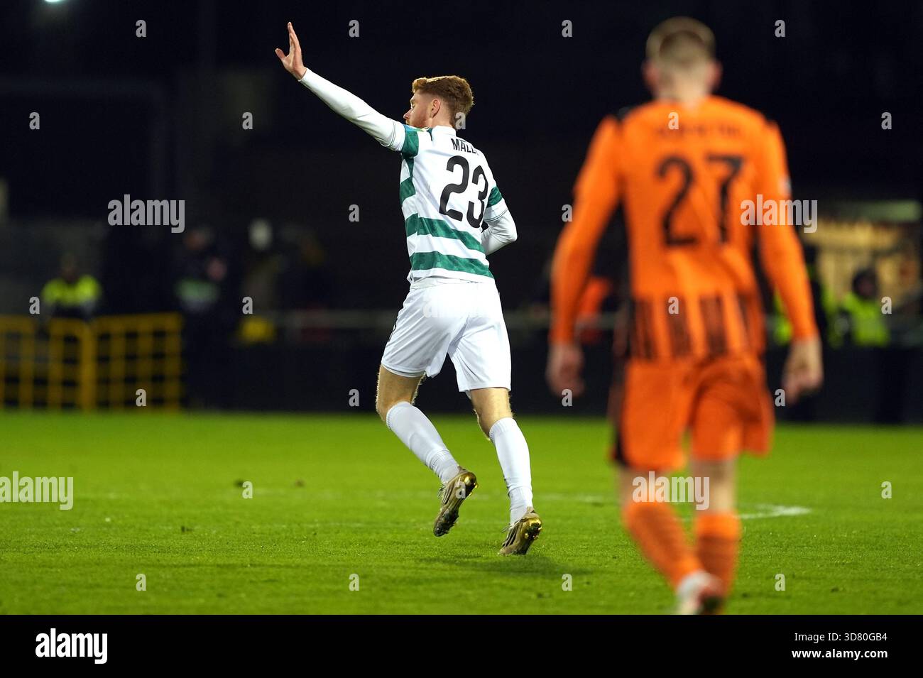 Shamrock Rovers' Connor Malley (left) celebrates scoring their side's ...