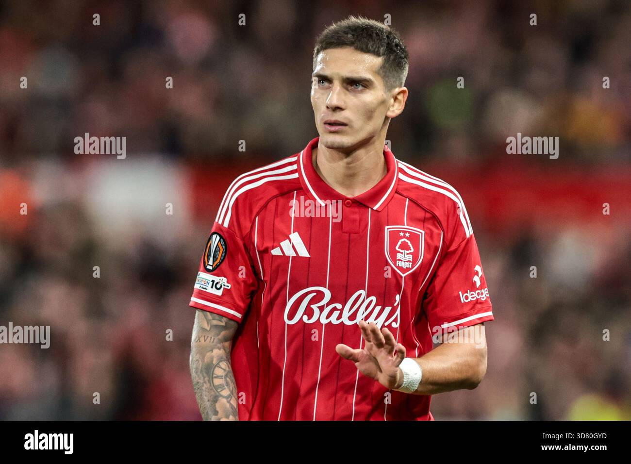 Nicolas Dominguez of Nottingham Forest during the UEFA Europa League ...