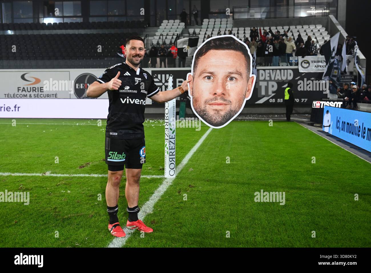 John Cooney of Brive during the Pro D2 match between Brive and ...