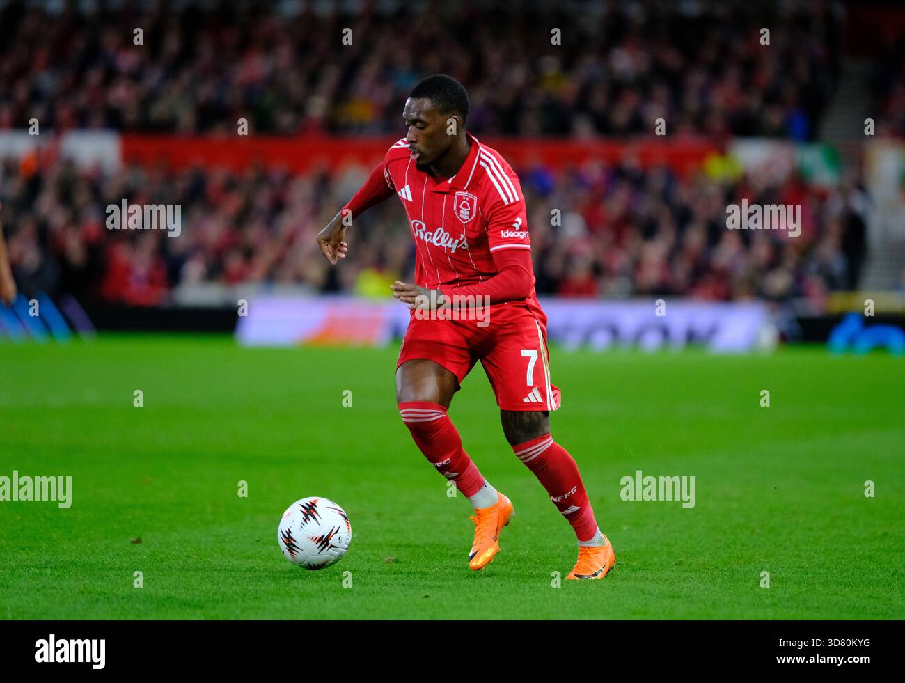 Callum Hudson Odoi of Nottingham Forest seen in action during the UEFA ...
