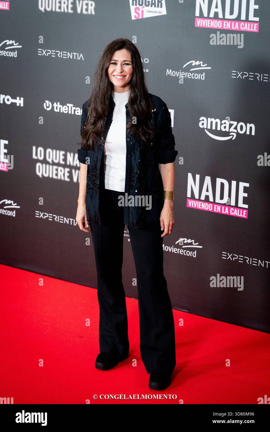 Marialia attends to 'Lo que nadie quiere ver' Premiere at Callao Cinema ...