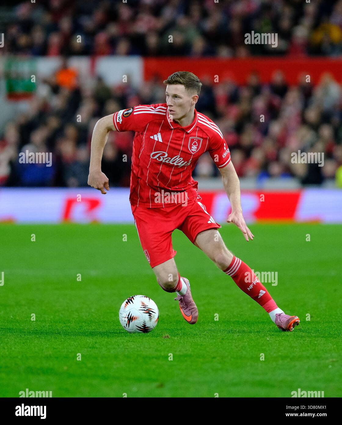Elliot Anderson of Nottingham Forest seen in action during the UEFA ...