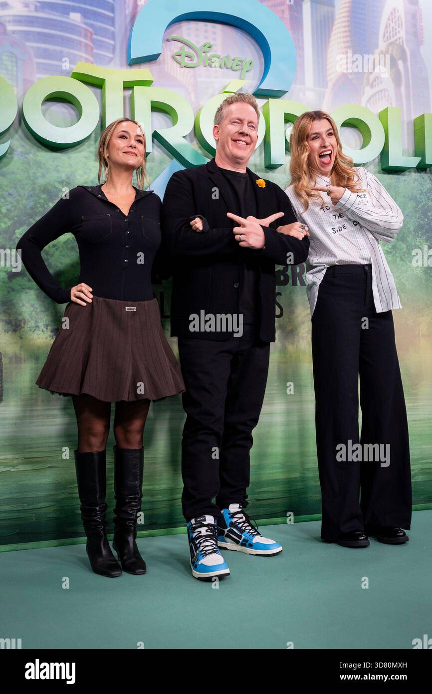 Rigoberta Bandini, Jared Bush and Eva Soriano attends to 'Zootropolis 2 ...