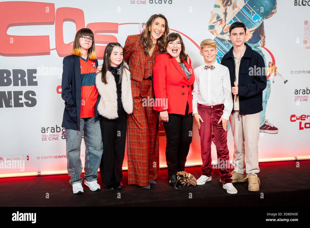 Paz Padilla, Ana Murrugaren, Vega Cano, Maia Zaitegi, David Caldero and Carlos Gonzalez attend ...