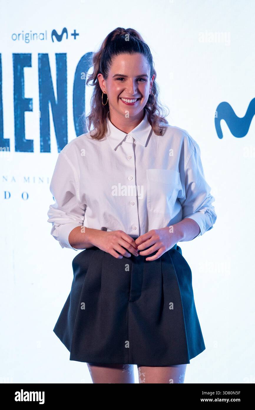 Carolina Rubio attends to 'Silencio' Photocall at Espacio Movistar on ...